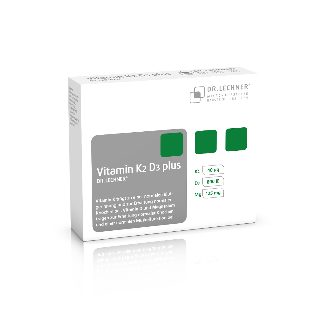 Vitamin K2 D3 Plus DR LECHNER DR LECHNER Mikron hrstoffe Vitamin K2 D3 Plus DR LECHNER DR LECHNER Mikron hrstoffe